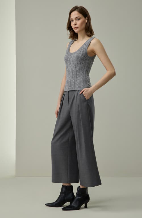 LILYSILK Lilysilk Silk-Cotton Cable-Knit Tank